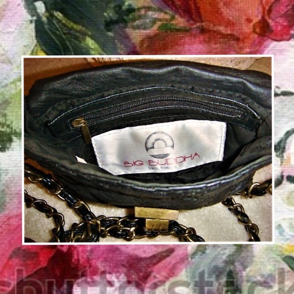 Big Buddha | Bags | Buddha Black Leather Crossbody Purse | Poshmark